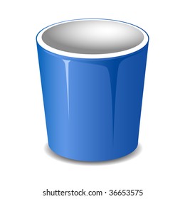 Empty Bucket Icon Isolated Vector Illustration: vector de stock (libre ...