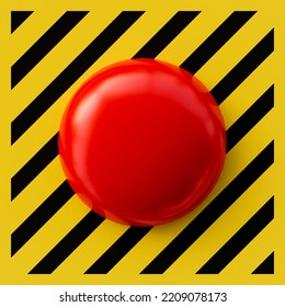 Empty Button Red Color Isolated On Stock Illustration 2209078173 ...