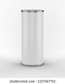 Empty Can On White Background 3d Stock Illustration 1157567752 ...