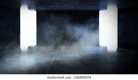 Empty Dark Room Cold Dark Background Stock Illustration 1283905474 ...