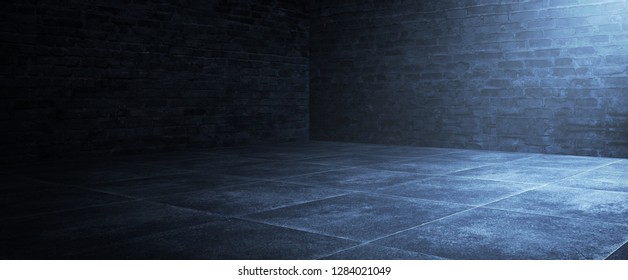 Empty Dark Room Cold Dark Background Stock Illustration 1284021049 ...