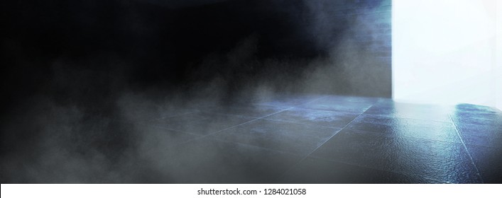 Empty Dark Room Cold Dark Background: ภาพประกอบสต็อก 1284021058 ...