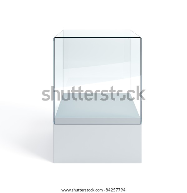 Empty Display Case Isolated 3d Render Stock Illustration 84257794