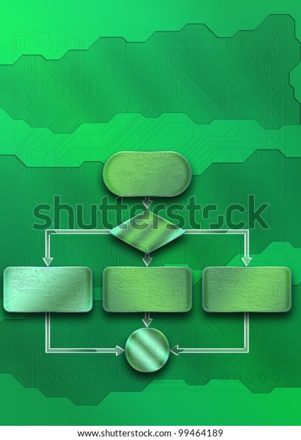Empty Flow Chart Diagram Stock Illustration 99464189 | Shutterstock