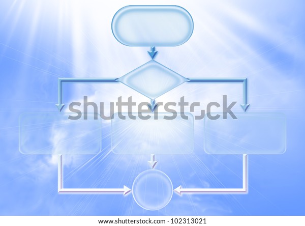 Empty Flow Chart Diagram Use Programming Stock Illustration 102313021 ...