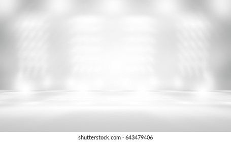 Empty Gray Stage Room Studio Spotlight Stock Illustration 643479406 ...