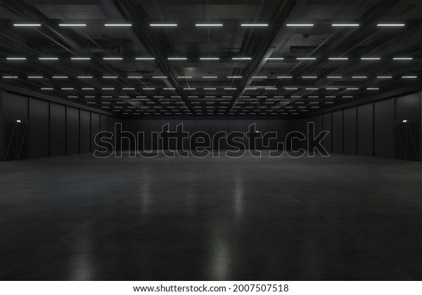 Empty Hall Exhibition Centre Backdrop Exhibition Stock Illustration ...