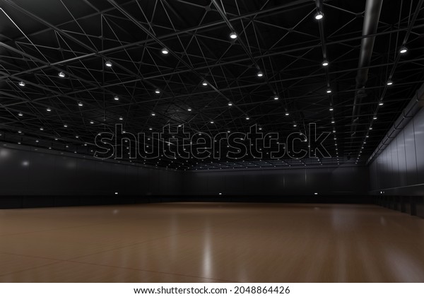 Empty Hall Exhibition Centre Backdrop Exhibition Stock Illustration ...