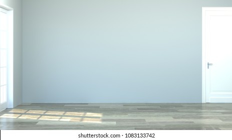 Empty Home 3d Rendering Modern Mid Stock Illustration 1083133742 ...