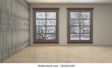 Empty Interior 3d Illustration Stock Illustration 1341631190 | Shutterstock