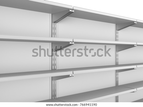 Empty Mall Shelf Ready Customization 3d Stock Illustration 766941190 ...