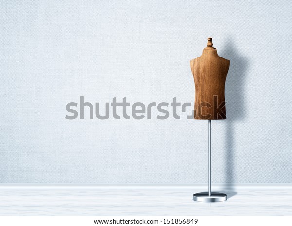 Empty Mannequin Torso Template Stock Illustration 151856849