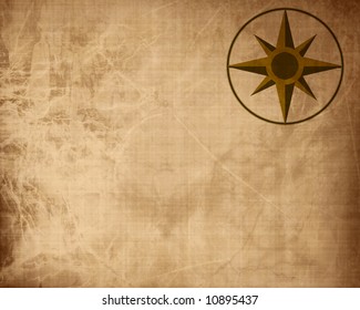 Empty Old Paper Texture Compass Stock Illustration 10895437 | Shutterstock