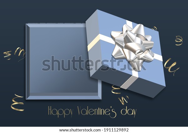 Empty Open Gift Box Template Mock Stock Illustration 1911129892 ...