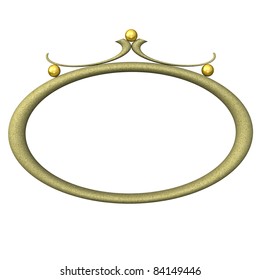 Empty Oval Picture Frame 3d Stock Illustration 84149446 | Shutterstock