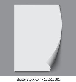 Empty Paper Sheet Vector Eps10 Stock Vector (Royalty Free) 127866536 ...