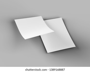 Empty Paper Sheet A4 Format 3d Stock Illustration 1389168887 | Shutterstock