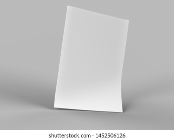 Empty Paper Sheet A4 Format 3d Stock Illustration 1452506126 | Shutterstock