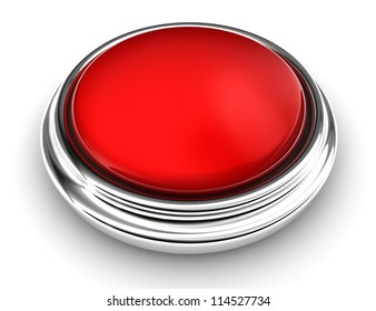 Empty Red Button On White Background Stock Illustration 114527734 ...