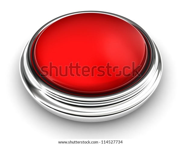Empty Red Button On White Background Stock Illustration 114527734 ...