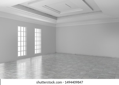 Empty Room Design Interior 3d Render Stock Illustration 1494386879 ...