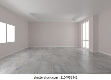 Empty Room Design Interior 3d Render Stock Illustration 2104956341 ...