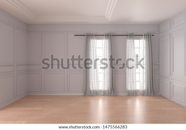 Empty Room Design Interior 3d Render Stock Illustration 1475566283 ...