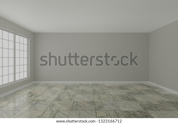 Empty Room Interior Design 3d Rendering Stock Illustration 1323166712 ...