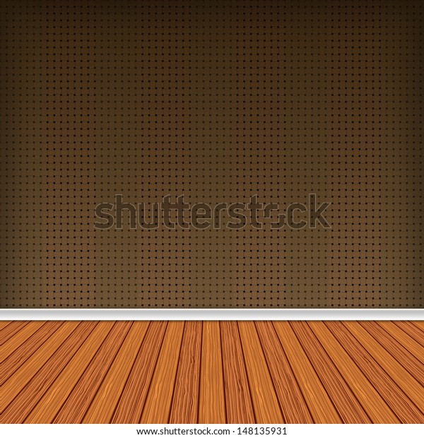 Empty Room Interior Wallpaper High Resolution Stock Illustration ...