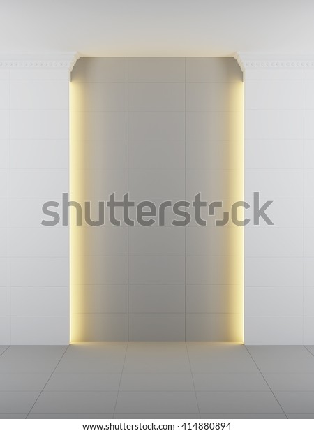 Empty Room Lighting 3d Rendering Stock Illustration 414880894 ...