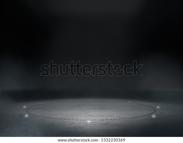 Empty Room Platform Design Blank Product Stock Illustration 1332230369