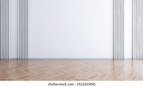 Empty Room Wall Background 3d Illustration Stock Illustration ...