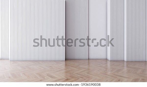 Empty Room Wall Background 3d Illustration Stock Illustration ...
