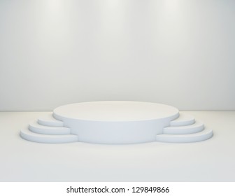 Empty Round Stage 2 Side Step Stock Illustration 129849866 | Shutterstock