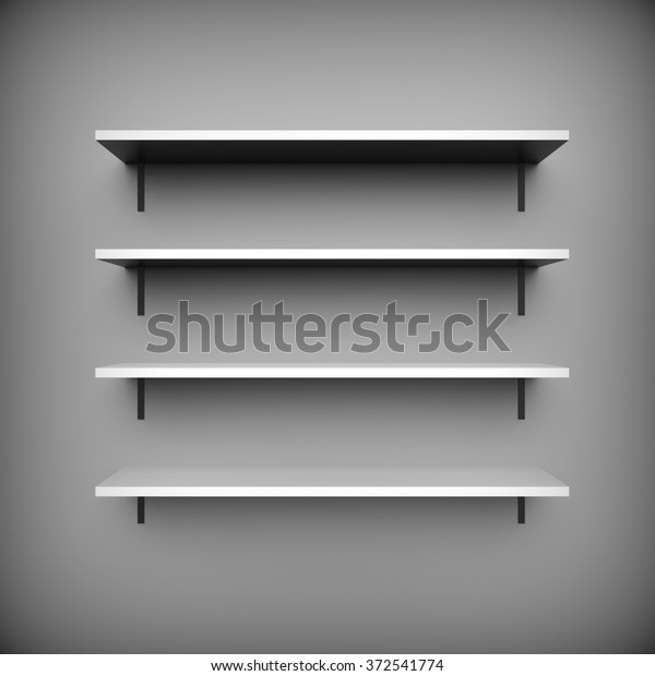Empty Shelf Illustration Stock Illustration 372541774 | Shutterstock