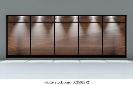 Empty Shop Front Window Display Generic: ภาพประกอบสต็อก 302502287 ...