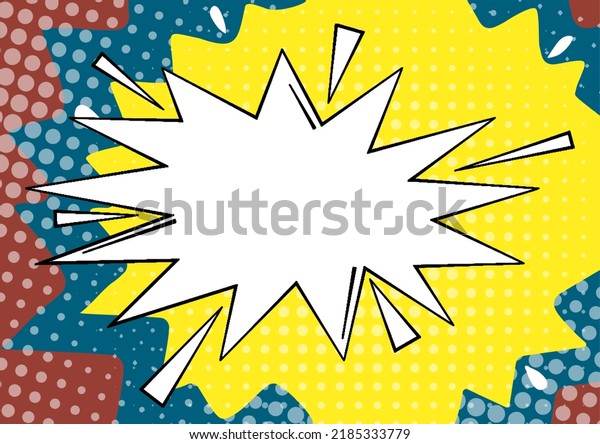 Empty Spiky Jagged Dialog Box Explosion Stock Illustration 2185333779 ...