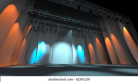 Empty Stage Stock Illustration 42391153