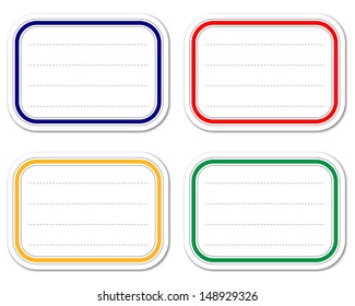 Empty Stickers Stock Illustration 148929326 | Shutterstock