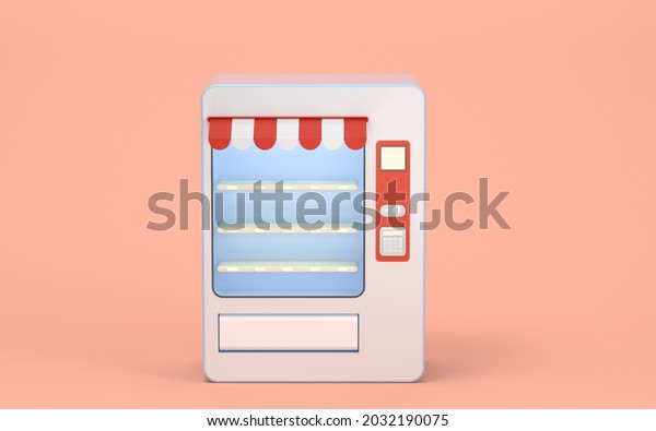 Empty Vending Machine Pink Background 3d Stock Illustration 2032190075 ...