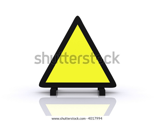 Empty Warning Sign Stock Illustration 4017994 | Shutterstock