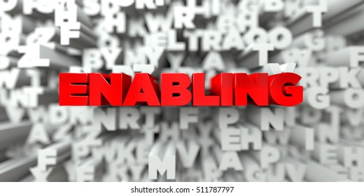 Enabling Red Text On Typography Background 스톡 일러스트 511787797 | Shutterstock