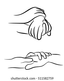 Encouraging Hands Stock Illustration 511582759 | Shutterstock