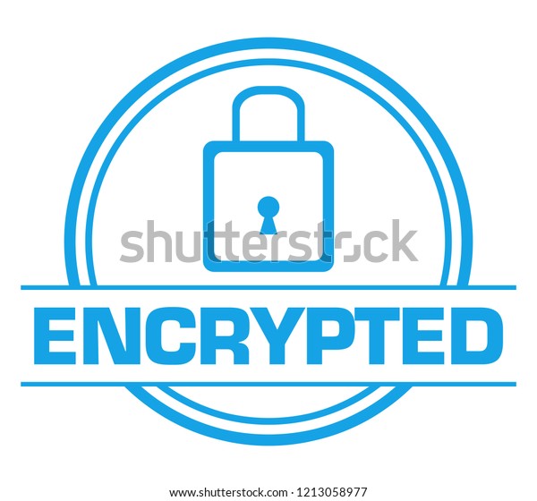 Encrypted Text Written Over Blue Background Stock Illustration ...