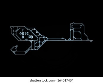 Encryption Key Series Background Design Stylized Stock Illustration ...
