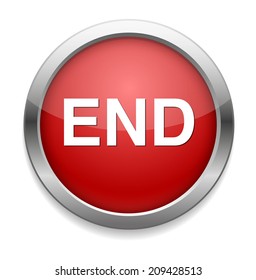 End Icon Internet Button3d Illustration: ilustrações stock 558730660 ...