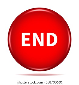 End Icon Internet Button3d Illustration: ilustrações stock 558730660 ...