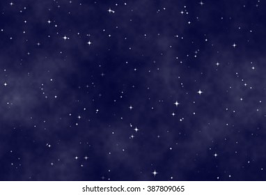 Endless Repeating Texture Starry Sky Stock Illustration 387809065