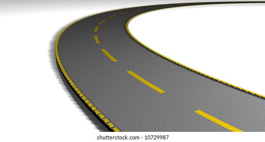 Endless Road Stock Illustration 10729987 | Shutterstock