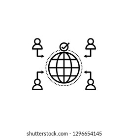 Endpoint Security Network Global Icon Element Stock Illustration ...